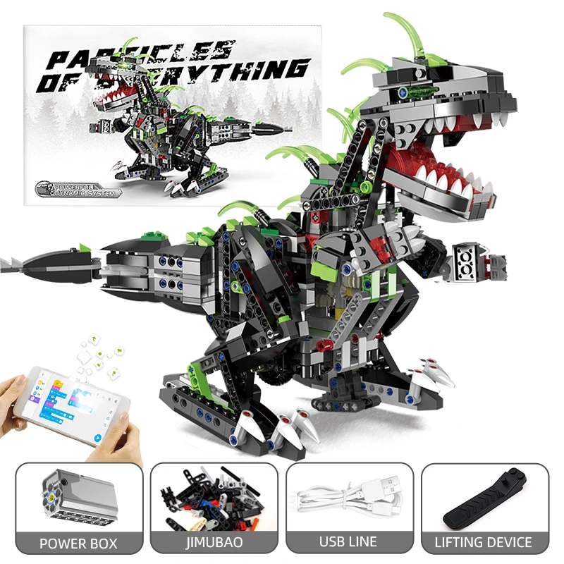 Jurassic-Dinosaur-World-Technical-Mechanical-Tyrannosaurus-Rex-Building ...