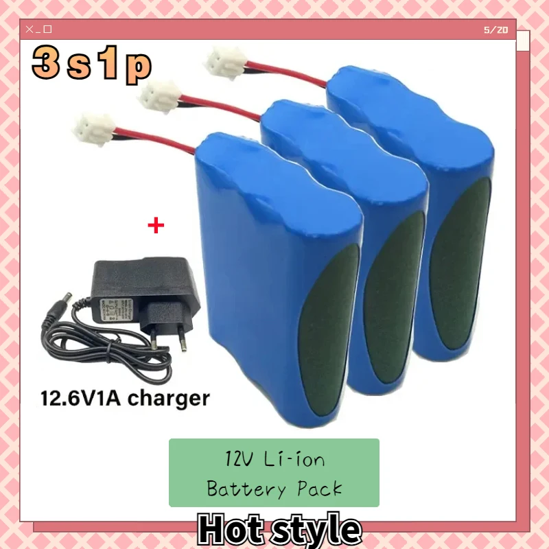 18650-3S1P-12V-Battery-12-6V-11-1V-3500mAh-Practical-Li-ion-Battery ...