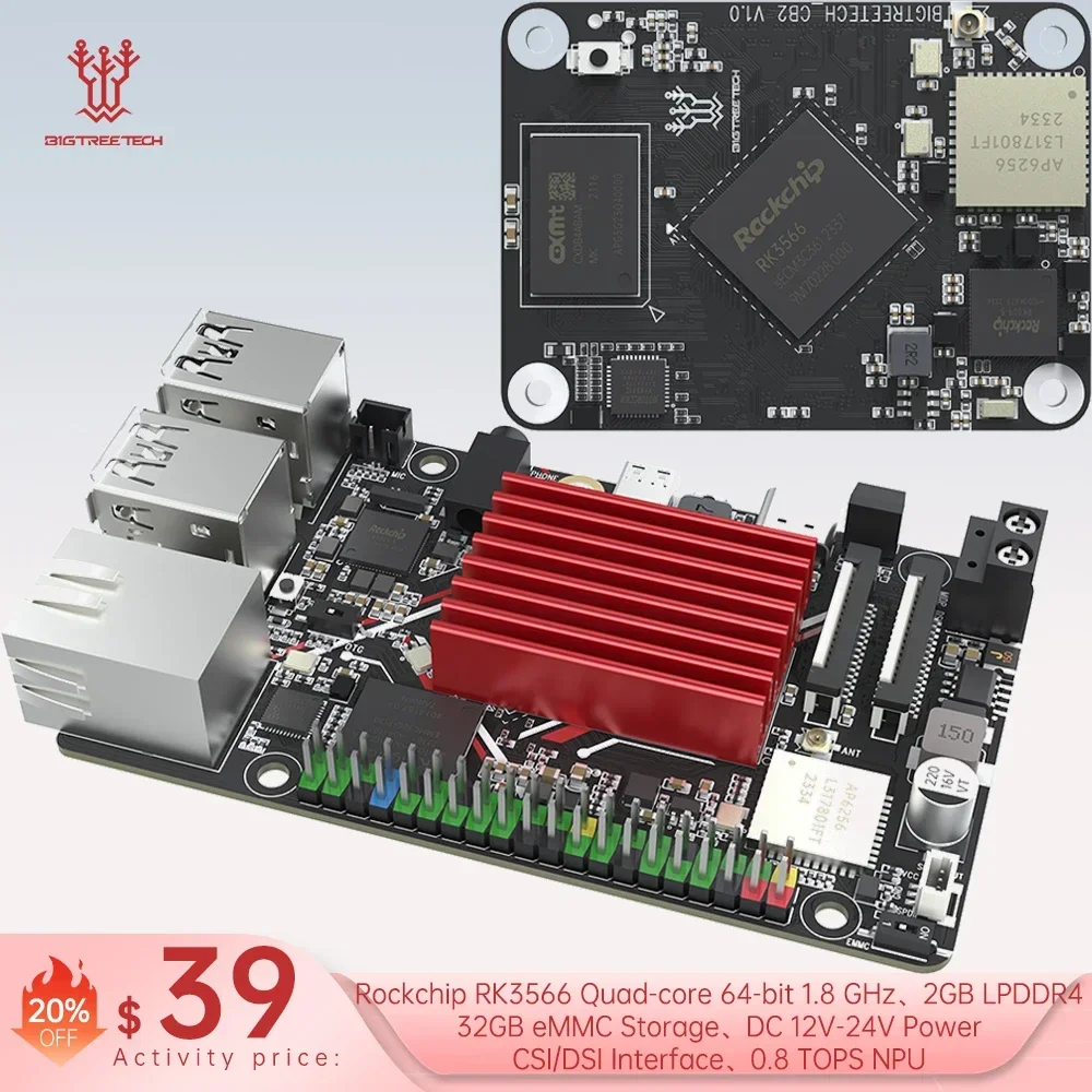 BIGTREETECH-Placa-de-Control-BTT-Pi-2-CB2-RK3566-2GB-LPDDR4-32GB-eMMC ...