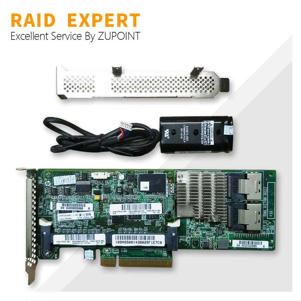 ZUPOINT-Carte contrôleur RAID Smart Array, P420, 1 Go, FBWC, 6 Go, 2 ...