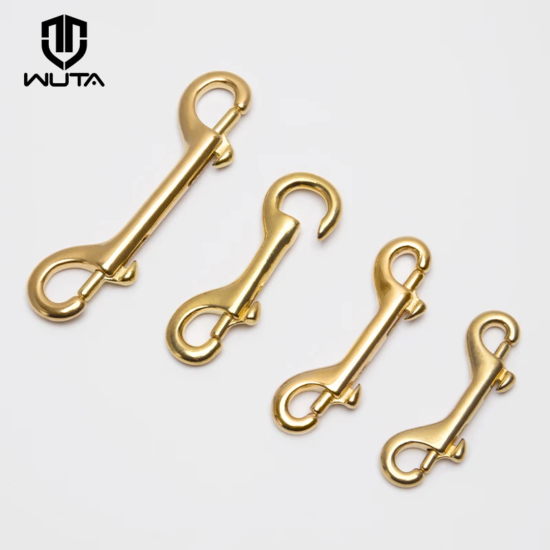 WUTA-100-Brass-Double-Ended-Snap-Hooks-Bolts-Trigger-Clip-Leather-Strap ...