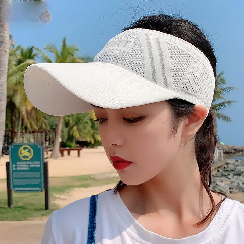 Outdoor-Sport-Sun-Hat-Caps-Women-Empty-Top-Hat-Golf-Tennis-Hat ...