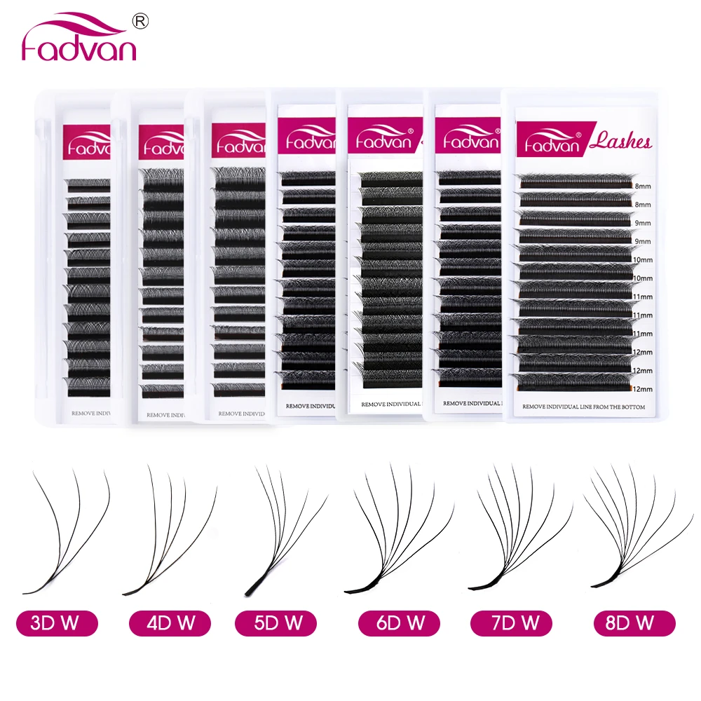 Fadvan W Shape Eyelash Extensions 5d Premade Volume Fans W Style Lashes ...