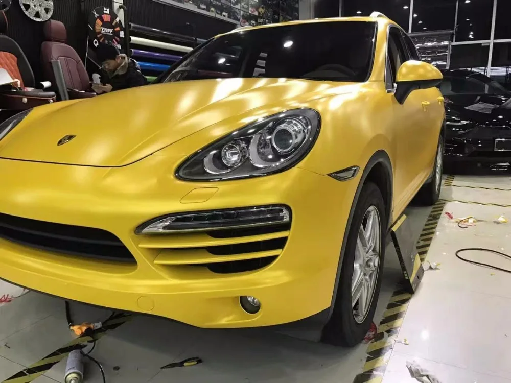 Matte Yellow Car Paint