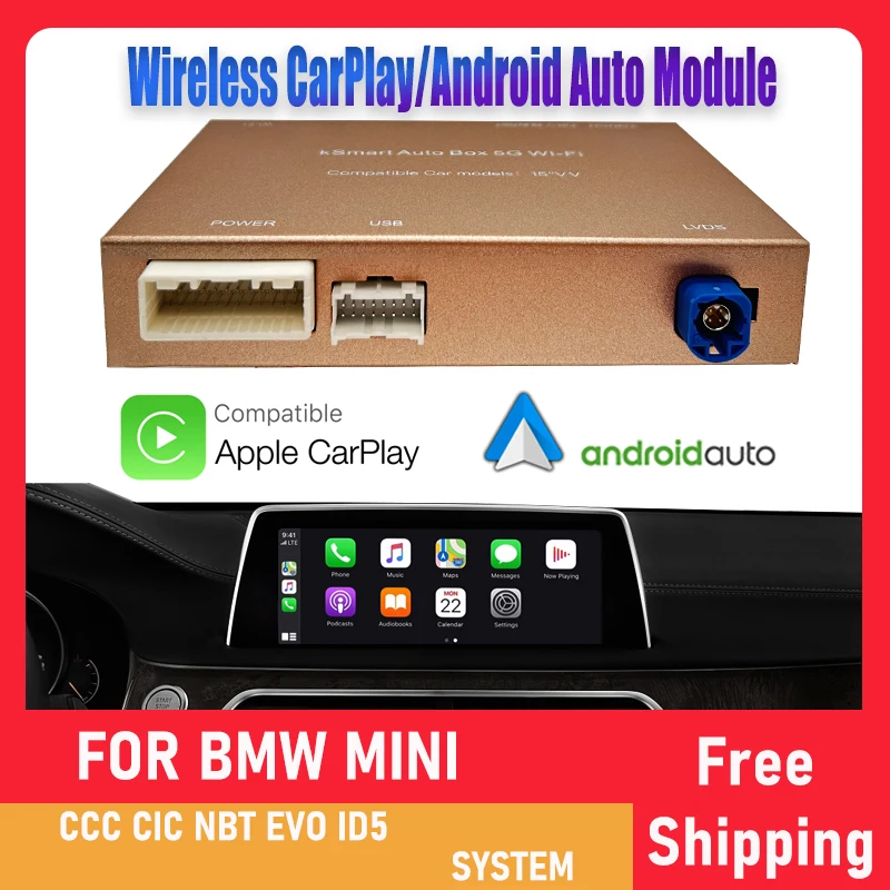 Wireless-CarPlay-Android-Auto-Module-For-BMW-CCC-CIC-NBT-EVO-System ...