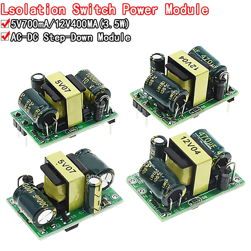 5V-700mA-3-5W-12V-400mA-5W-isolated-switch-power-supply-module-for ...