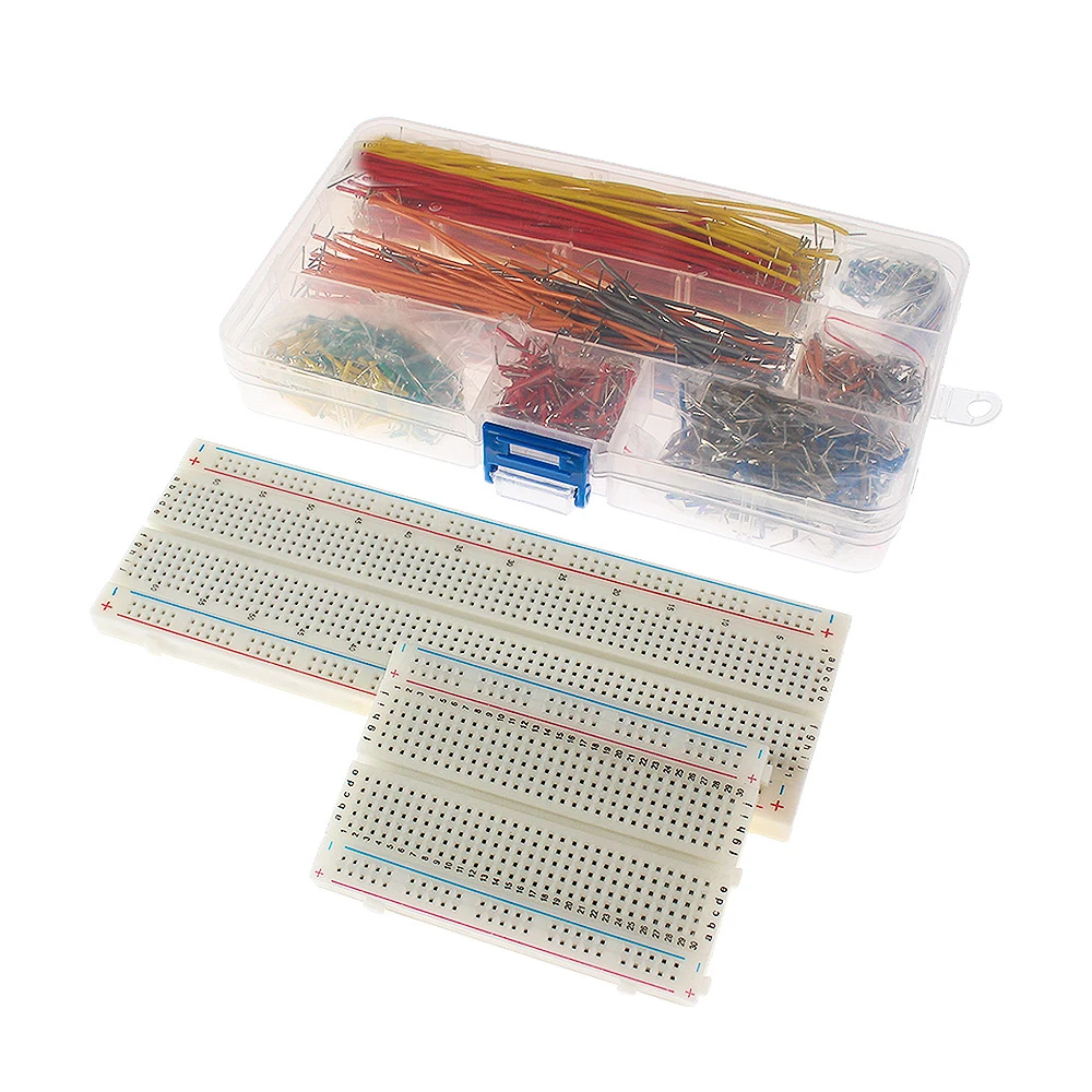 840PCS-Breadboard-Jumper-Cable-Wire-Kit-MB102-400-830-Tie-Breadboard14 ...