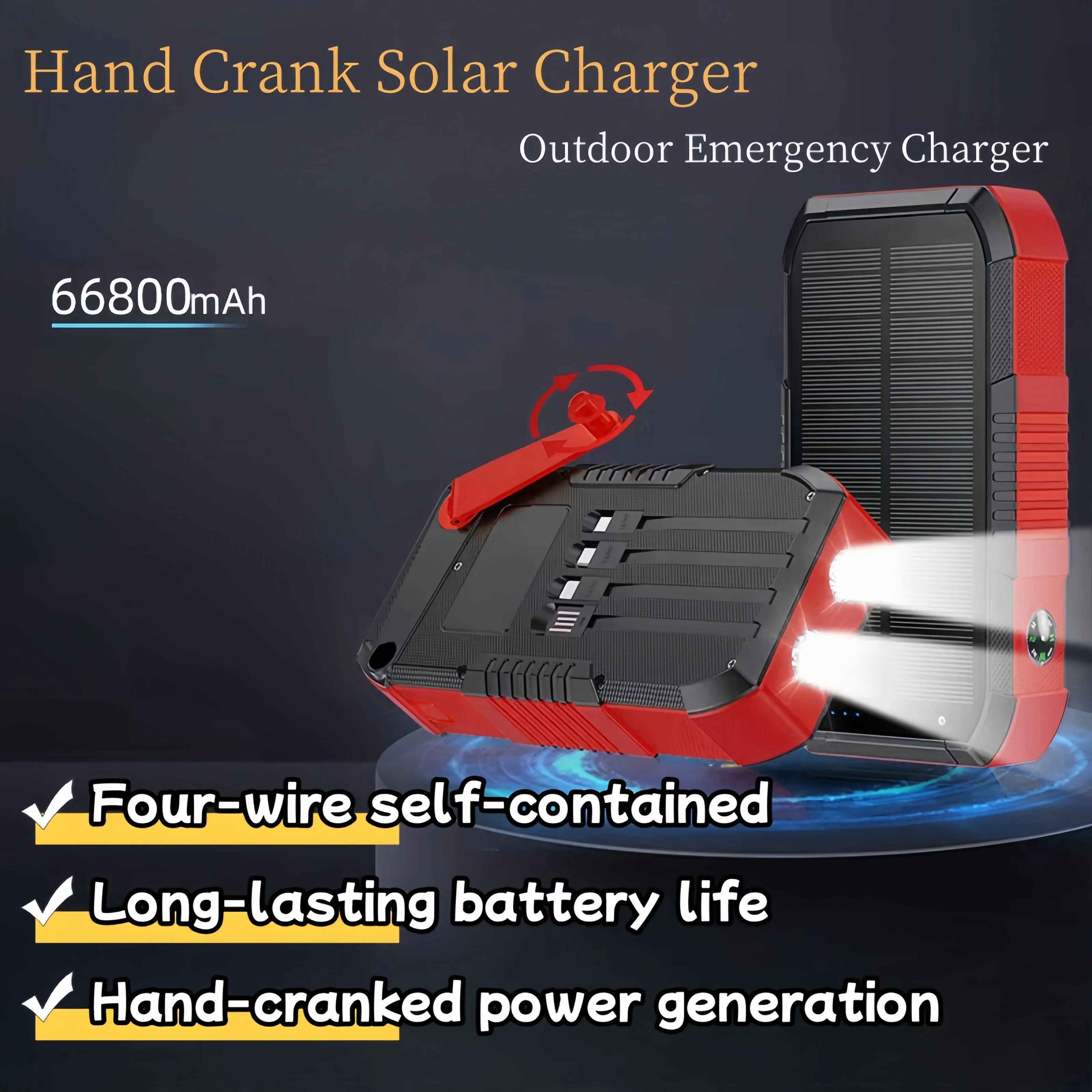 Solar-Hand-Crank-Mobile-Power-66800mAh-Mobile-Phone-Battery-Power-with ...