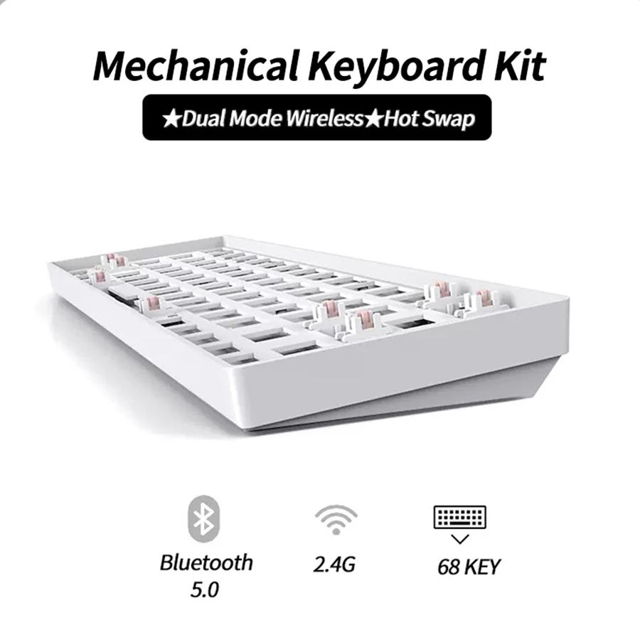 Hot Swap Mechanische Toetsenbord Kit TESTER68 Draadloze Bluetooth ...