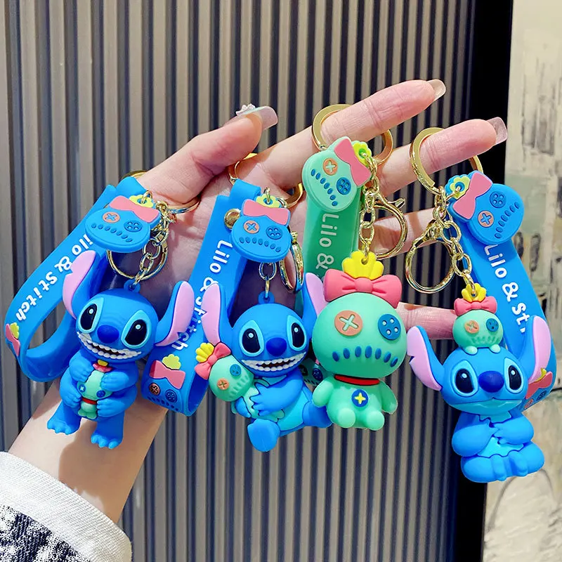 Disney-Cartoon-Anime-Lilo-and-Stitch-Pendant-Keychains-Holder-Car-Key ...