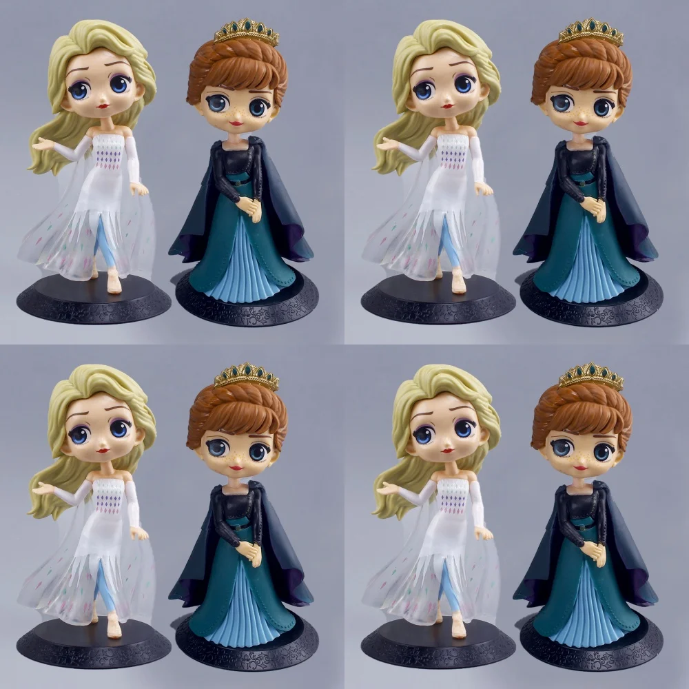 Disney Snow Princess Aisha Queen Figure Doll Toys Cute Crown Anna Ice ...