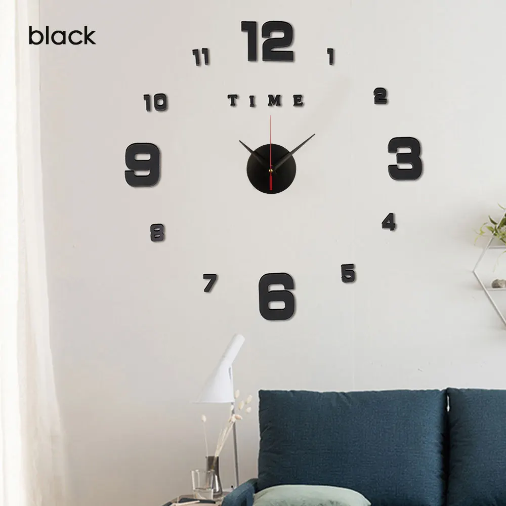 HORLOGE PENDULE,LUNIMOUS-5-20 pouce--Mini Horloge murale 3D à Quartz ...