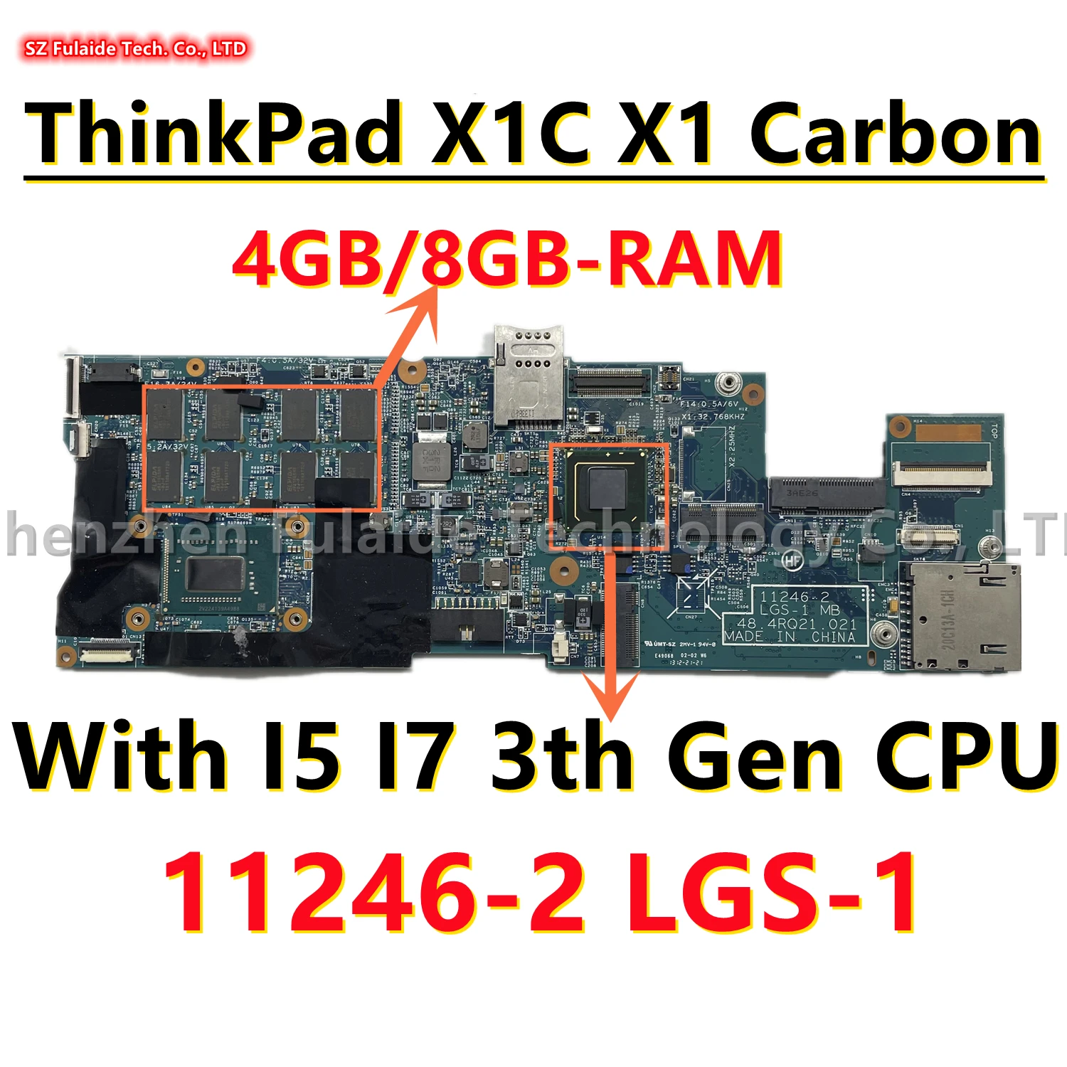 Placa-base-para-port-til-Lenovo-ThinkPad-X1C-X1-componente-de-carbono ...