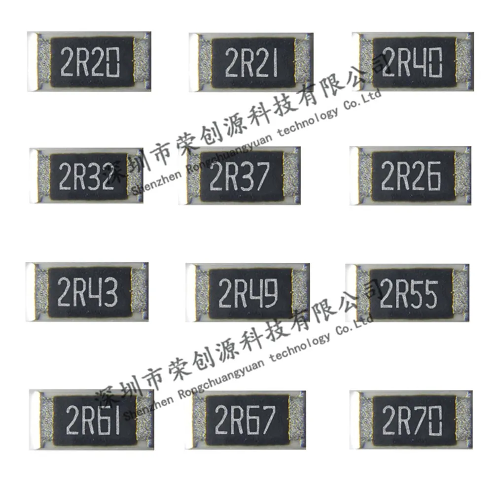 100pcs/lot 1206 smd Chip Resistor 1% 2R20 2R21 2R26 2R32 2R37 2R40 2R43 ...