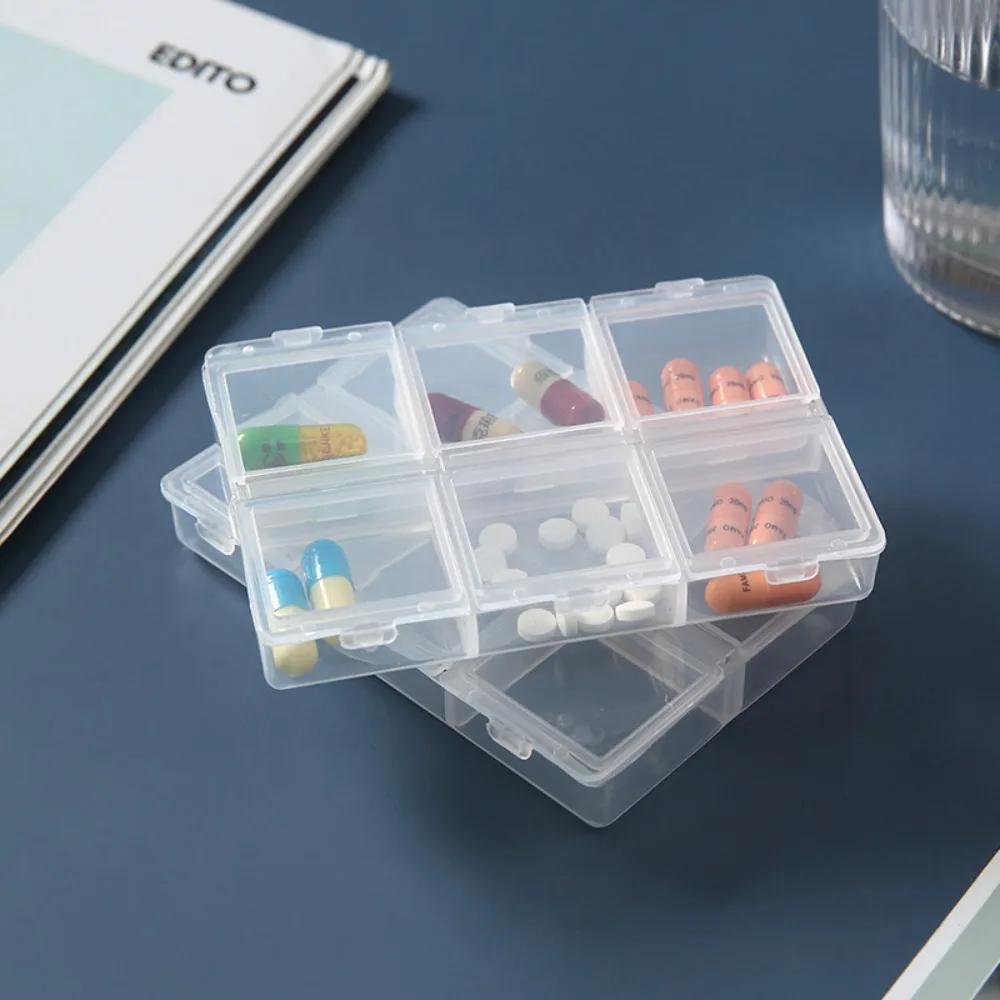 Pill-Storage-Box-6-Cells-Medicine-Box-Weekly-Tablet-Holder-Storage ...