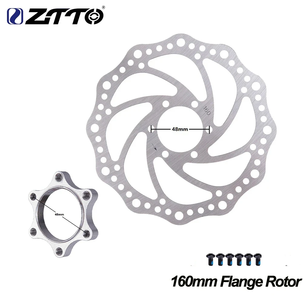 ZTTO-Bicycle-Freewheel-Threaded-Hub-Disk-Disc-Brake-Rotor-MTB-Mountain ...