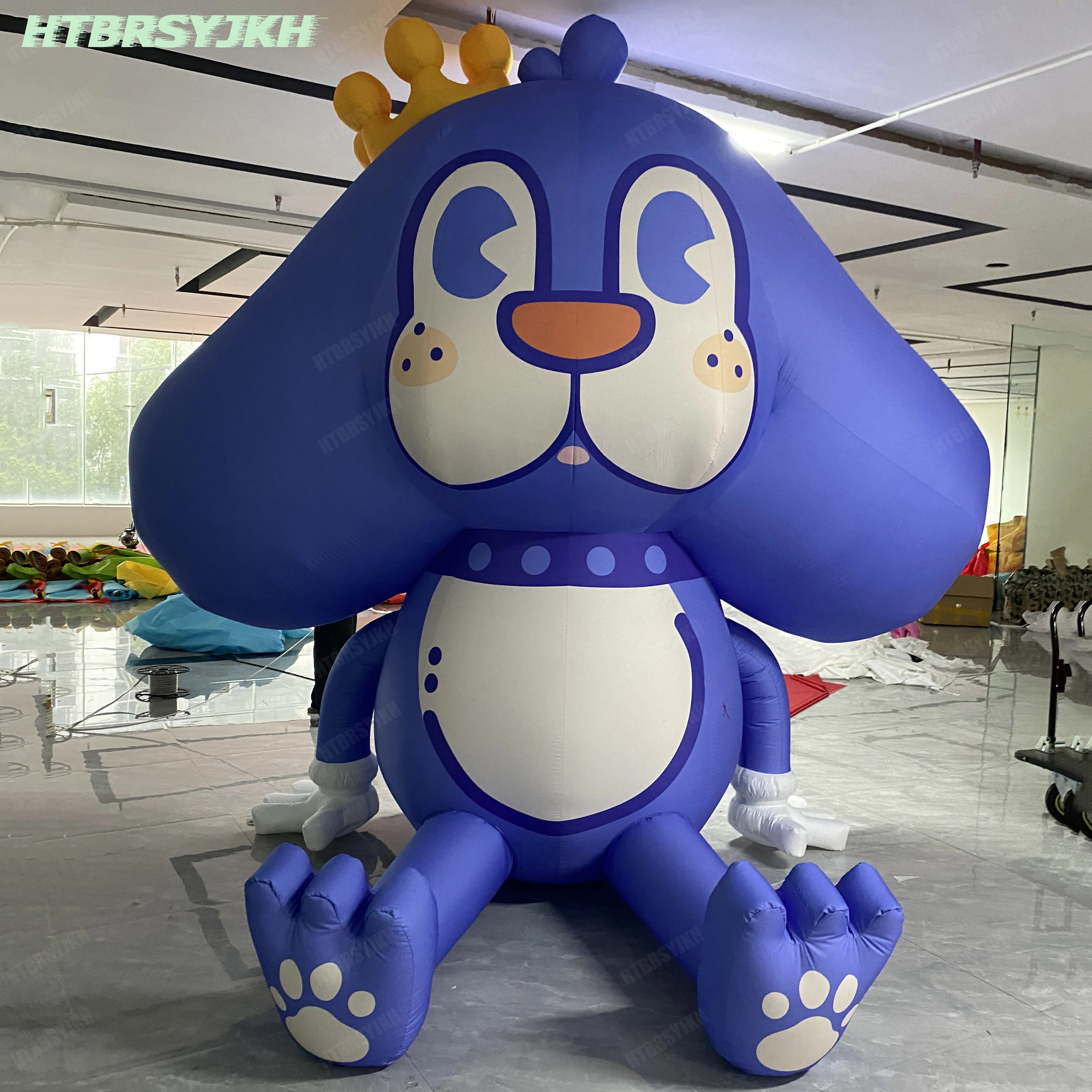 High-Quality-Giant-Inflatable-Cartoon-Dog-Air-Blow-Blue-Doggie-Animal ...
