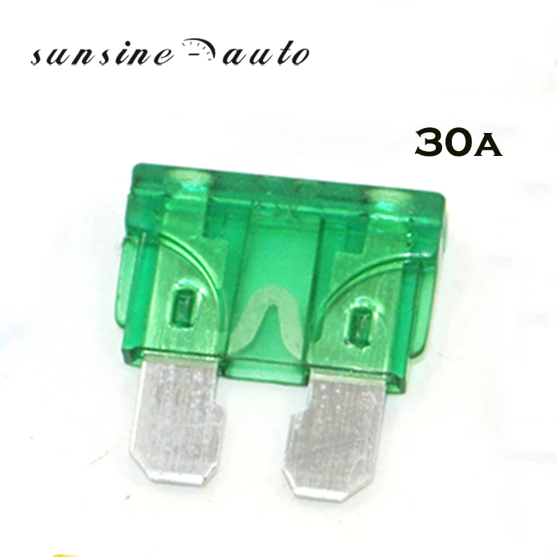 100pcs 30 Amp Auto Car Truck Standard Blade Fuse 30A 32V Fast Acting ...