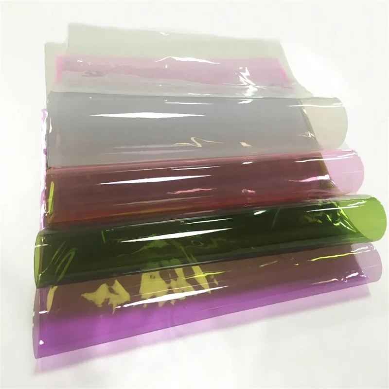 Multicolor-Transparent-Vinyl-Fabric-PVC-Faux-Leather-Sheets-for-Home ...