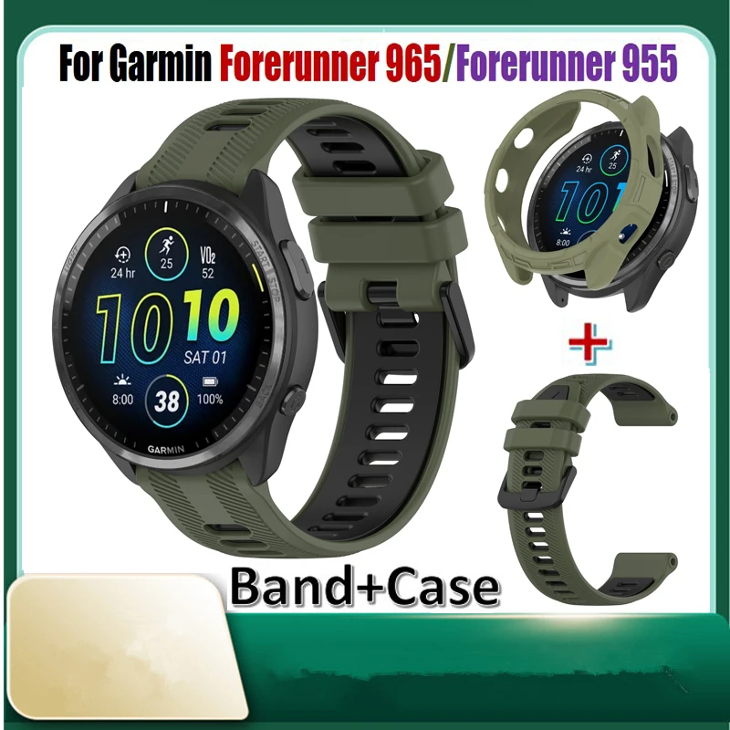 Smart-Bracelet-Watch-Band-For-Garmin-Forerunner-965-Forerunner-955-Frame-Bezel-Protective-case ...