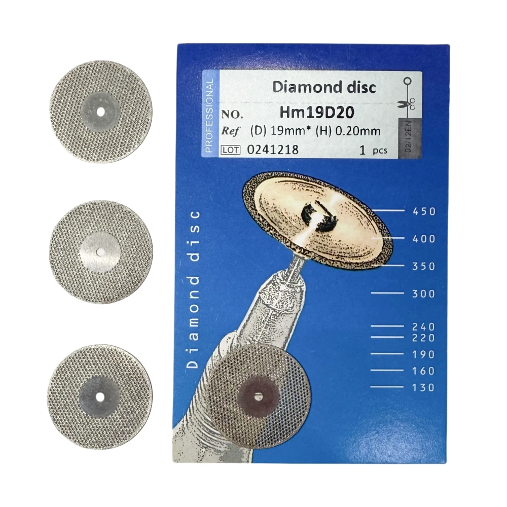 5pcs Dental Diamond Disc 0.2mm Thin Fine Grit Double Sided Ceramics ...
