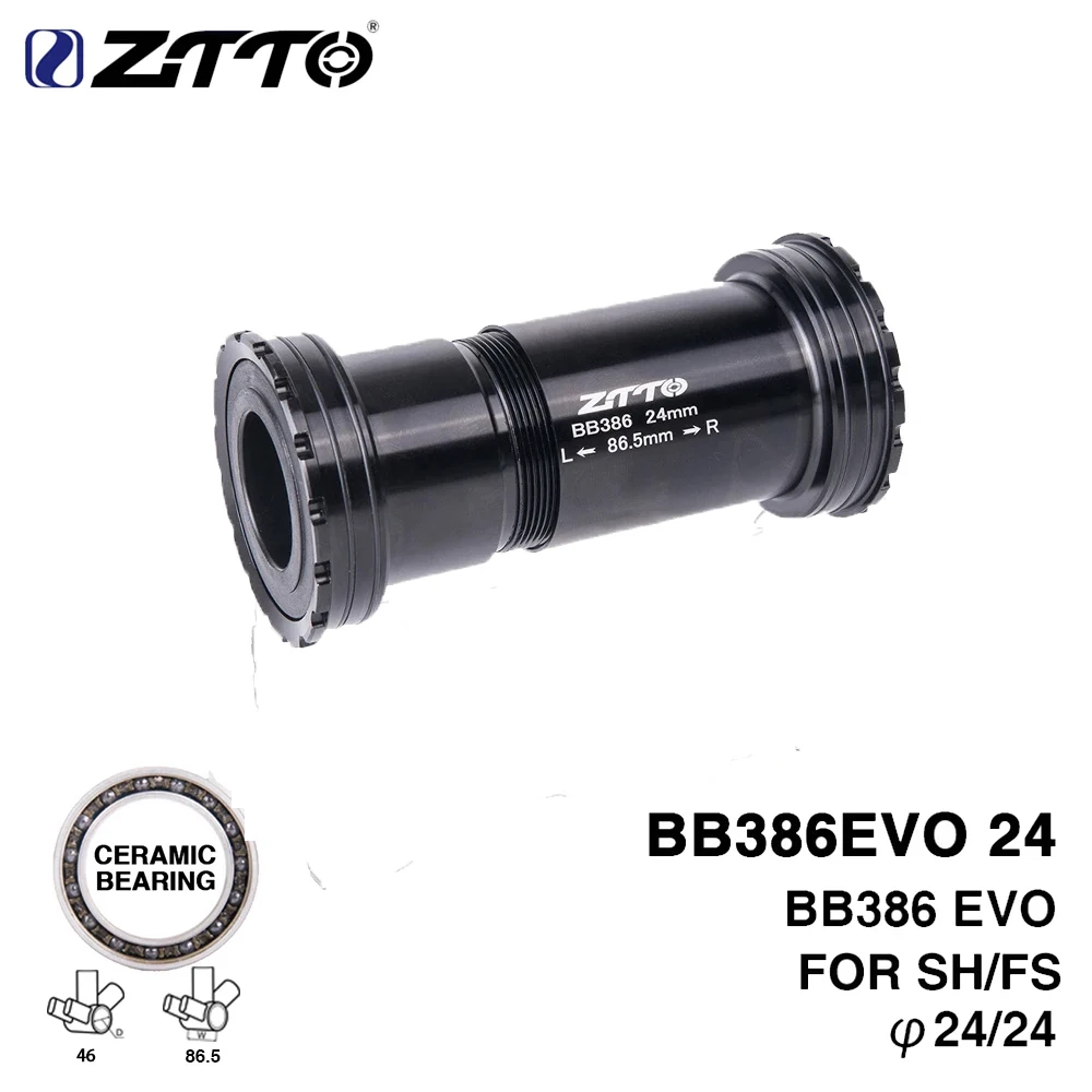 ZTTO-Bicycle-Bottom-Brackets-Axle-Central-Movement-BB386-EVO-24-Ceramic ...