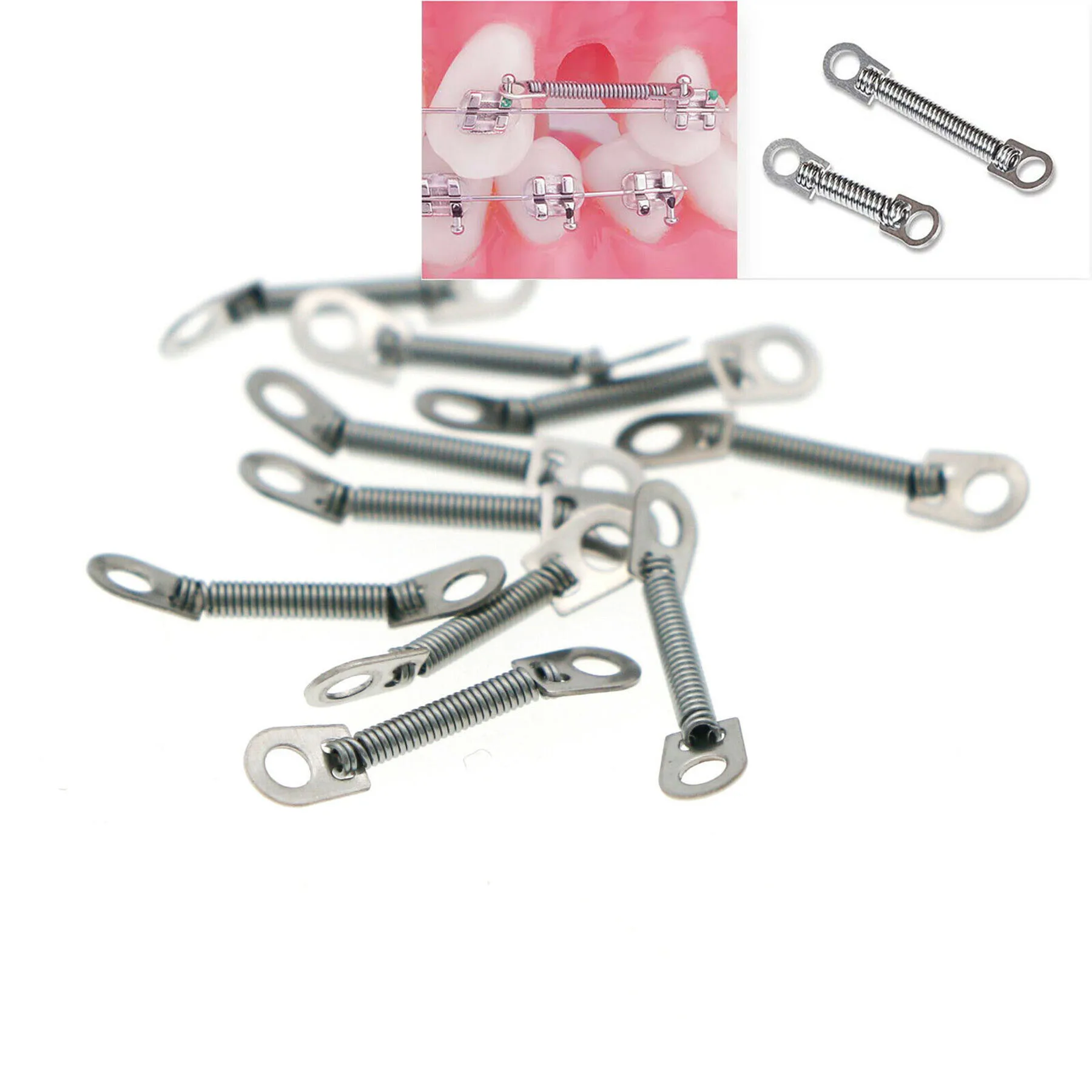 Resorte de cierre de ortodoncia Dental NITI con ojales, accesorios de ...