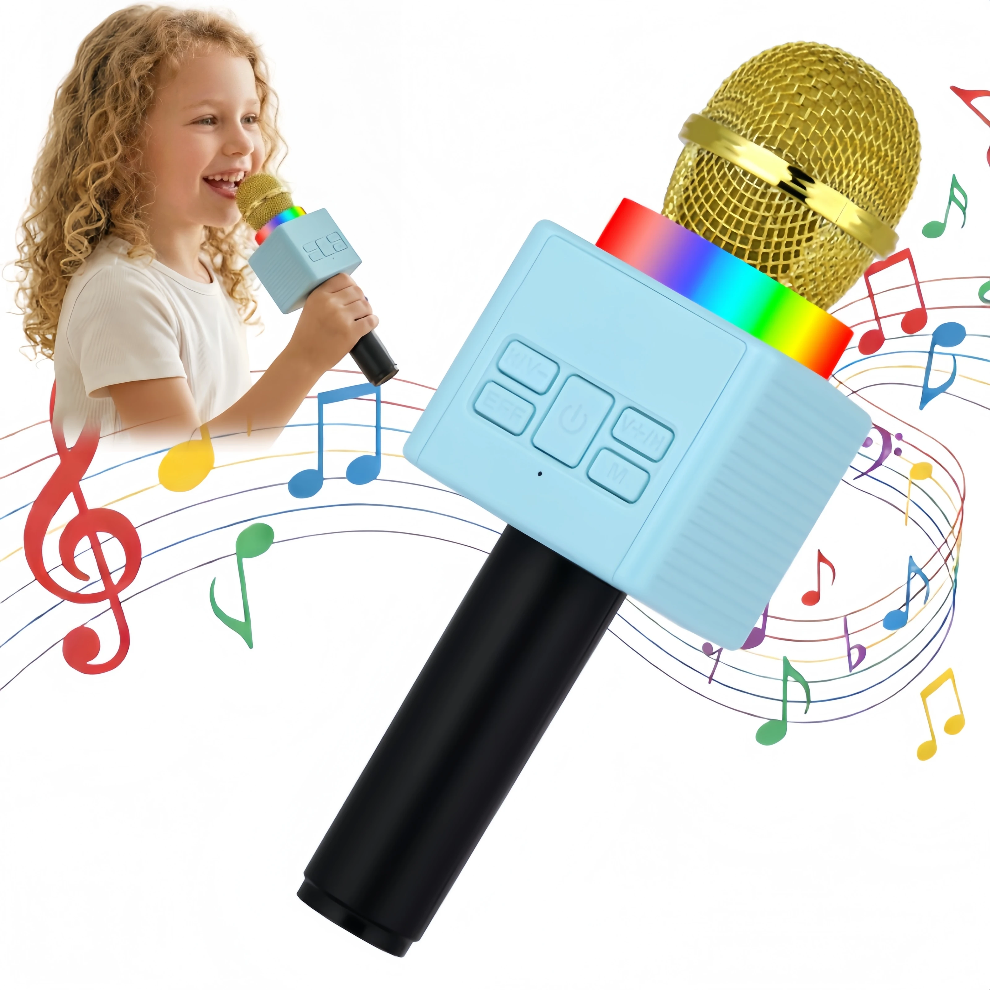 Amazmic Toys for Girls, Kids Karaoke Microphone Toddler Microphone for ...
