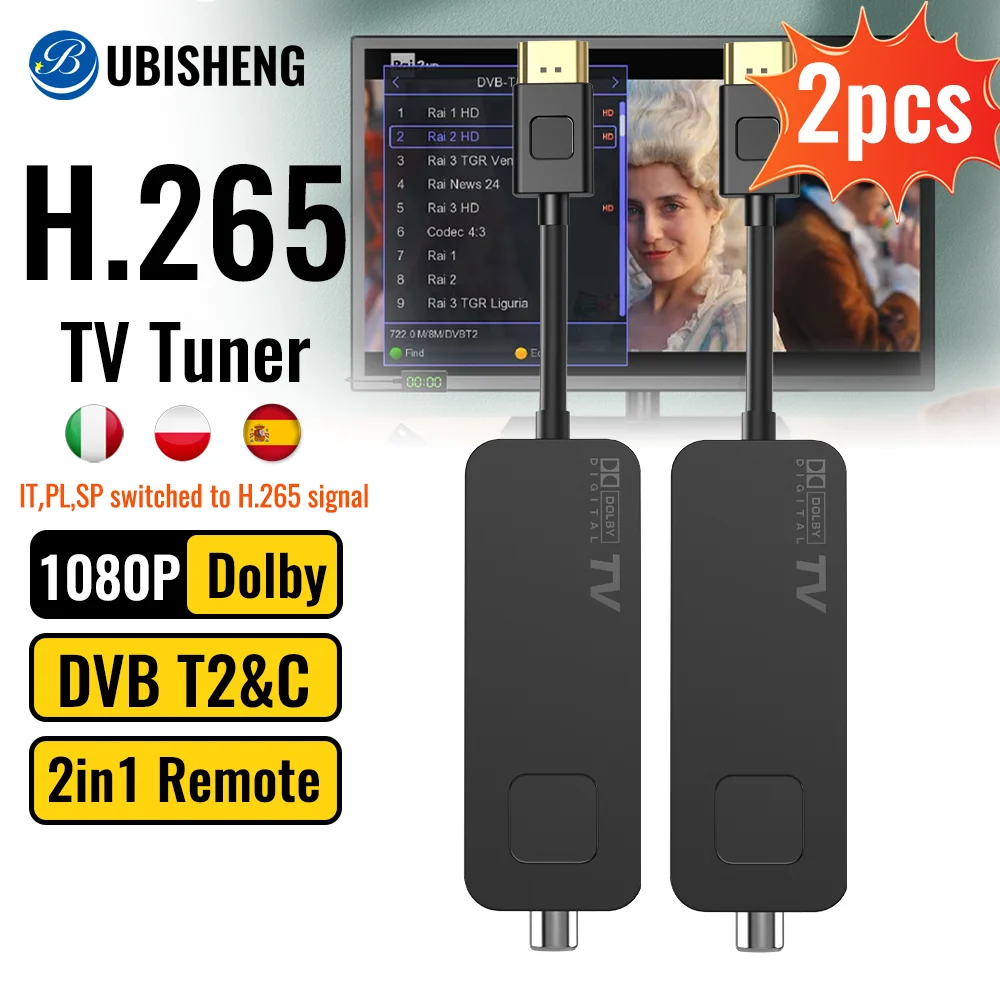 H-265-DVB-T2-C-TV-Decoder-T2-Digital-Terrestrial-TV-Box-HD-1080P-Free ...