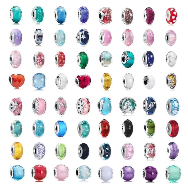 Murano-Glass-Dangle-Charme-Fit-para-o-Momento-Europeu-Pulseiras-e ...