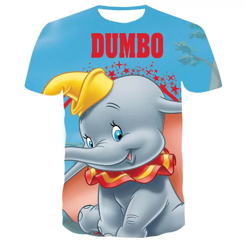 New-Disney-Anime-Dumbo-3D-Print-T-shirt-Fashion-Men-Clothing-Summer ...