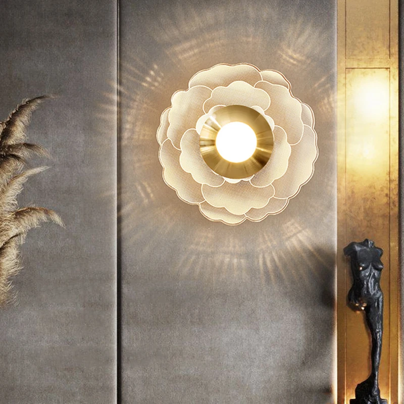 Modern-LED-Wall-Light-Creative-Flower-Lighting-Wall-Lamps-For-Corridor ...
