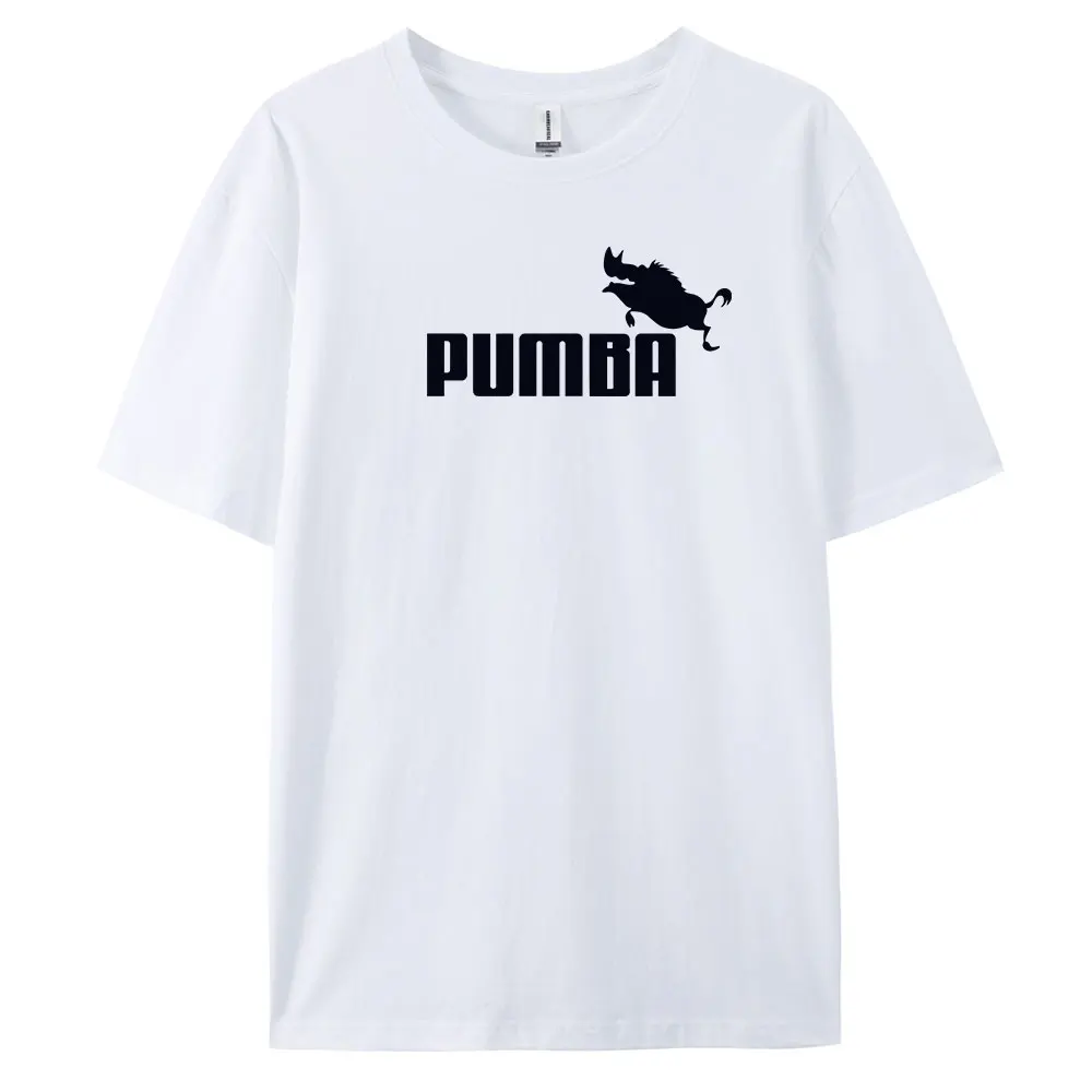 Pumba-camiseta-estampada-para-hombre-de-manga-corta-Camiseta-de-algod-n ...