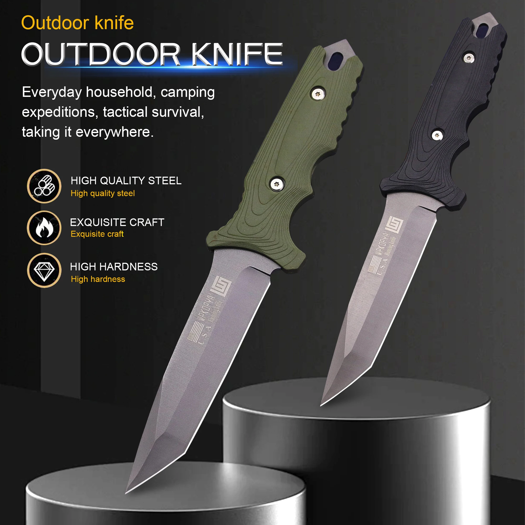 Outdoor-high-hardness-sharp-outdoor-knife-survival-knife-Tactical ...