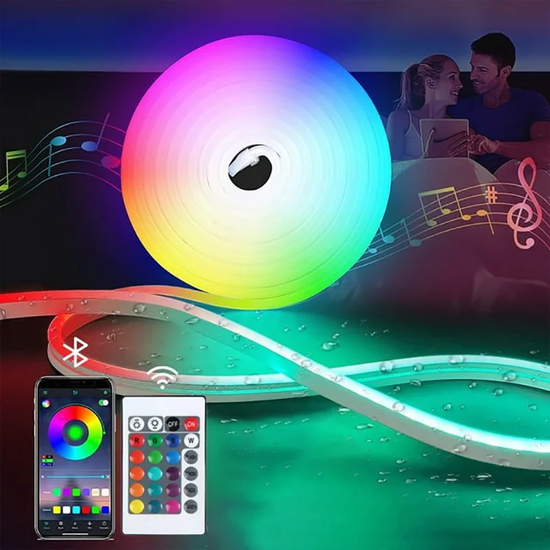 DC5V-USB-5M-RGB-5050-Neon-LED-Strip-Lights-IP65-Waterproof-Control-Led ...