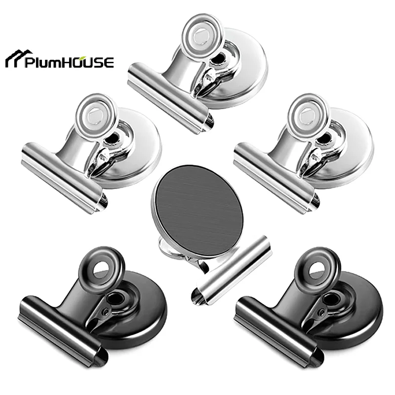 3pcs Strong Magnets Magnetic Clips Bulldog Clips Heavy Duty Magnetic ...