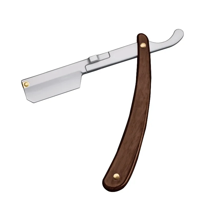 Stainless-Steel-Folding-Shave-Knife-Beard-Straight-Razor-Hair-Dressing ...