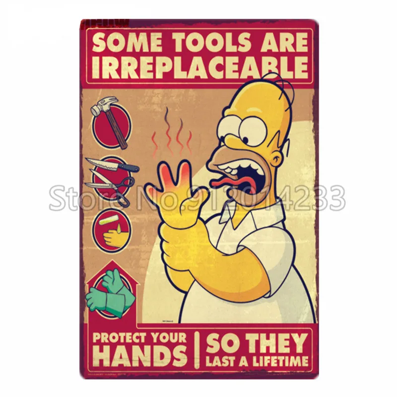 Simpsons Safety Posters