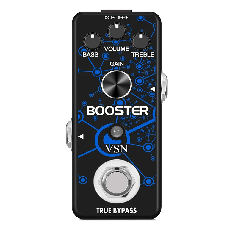 Vsn Analog Boost Effects Pedal Booster Electric Guitar True Bypass Pure ...