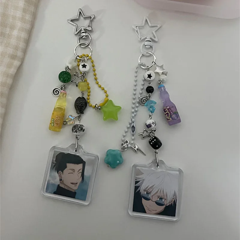 Gojo-and-Geto-Jujutsu-Kaisen-Beaded-Keychain-Accessories-Cute-Kawaii ...