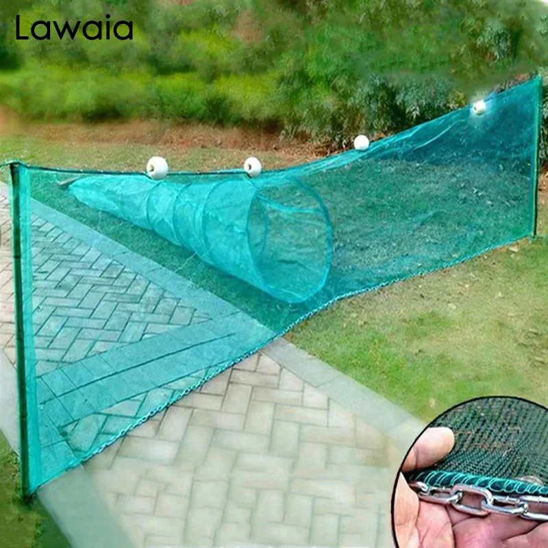 Lawaia-Fishing-Net-Trap-iron-chain-Sinker-Deep-Water-Portable-Fish-Crab ...