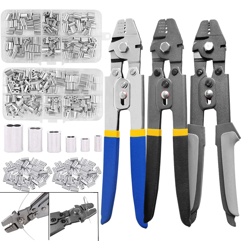 Wire-Rope-Crimping-Fishing-Swaging-Tool-Cable-Ferrule-Crimps-up-to-2 ...