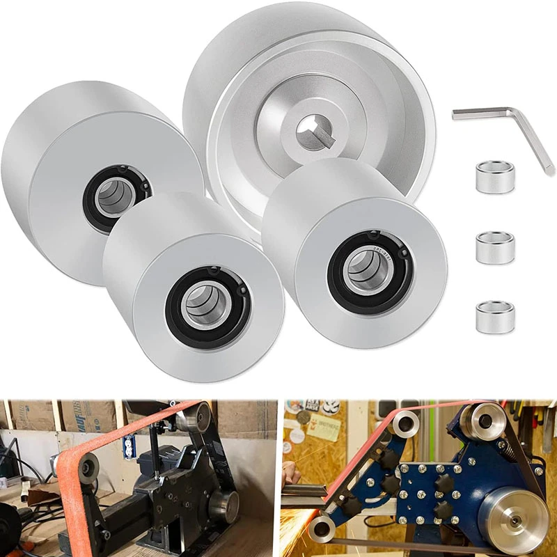 Belt Grinder 2x72 Wheel Set Perfect For Knife Grinder Including 4 ...