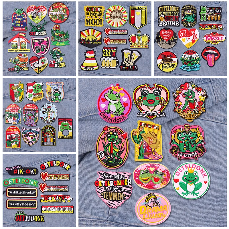 10Pcs Set Netherland Oeteldonk Emblem Embroidery Patch DIY Iron On ...