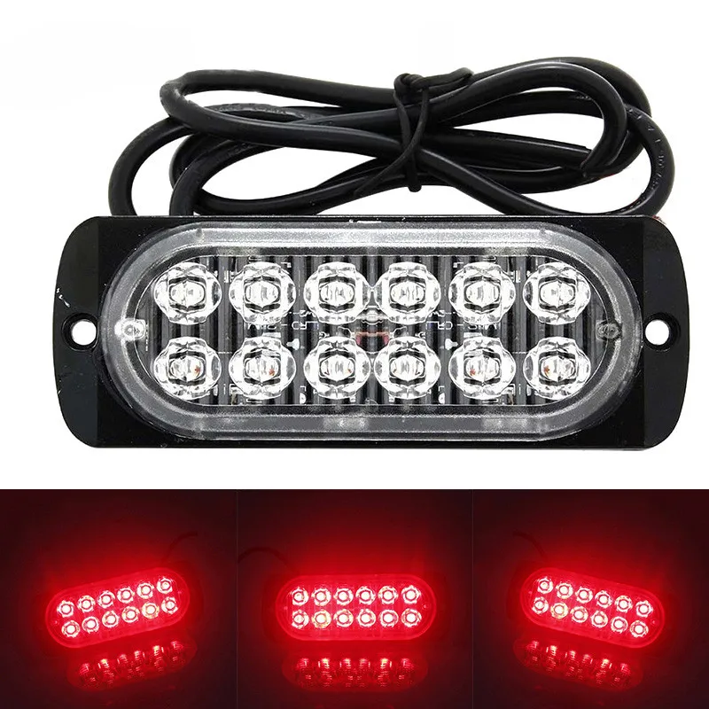 12LED-Off-road-Car-Fog-Red-Light-Lamp-Trailer-Trucks-Safety-Urgent ...