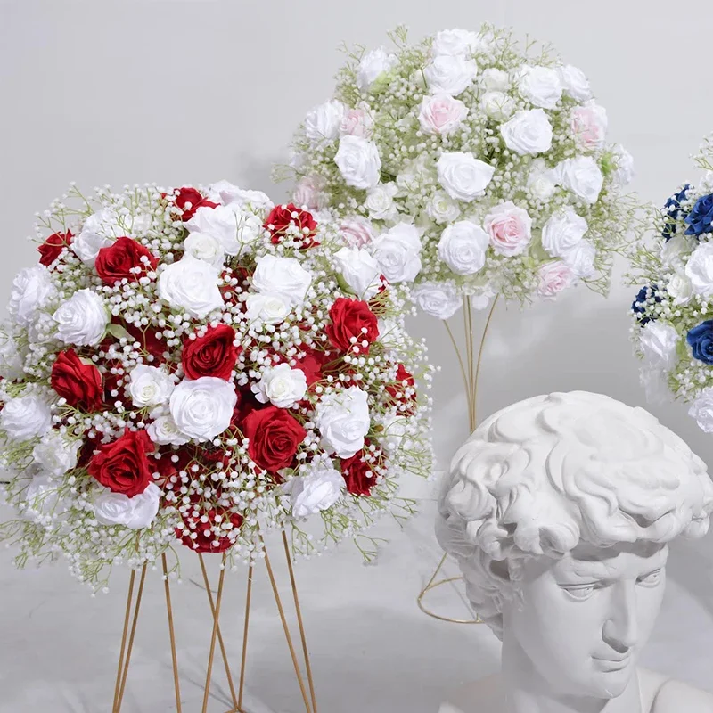 Artificial-Flower-Ball-Wedding-Decoration-Floral-Backdrop-Arrangement ...