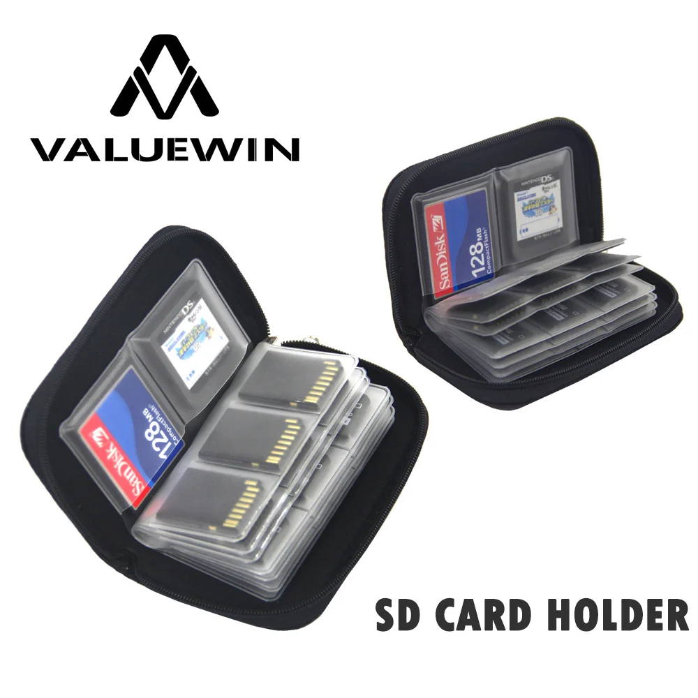 Memory-Card-Storage-Bag-Carrying-Case-Holder-Wallet-22-Slots-for-CF-SD ...