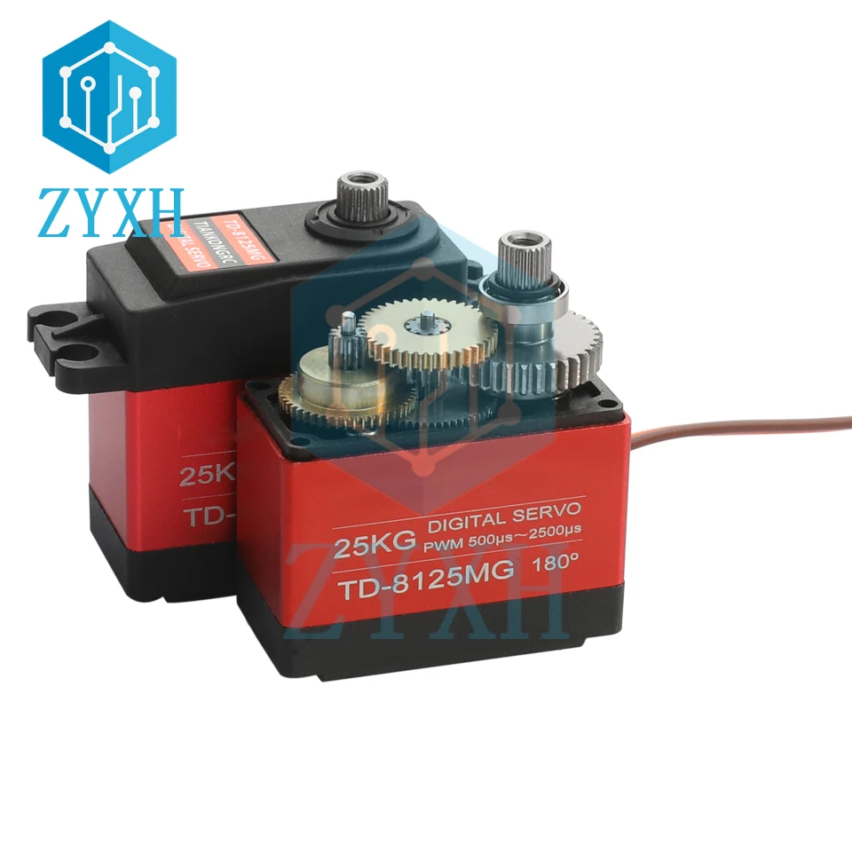 25KG-Micro-Servos-Waterproof-Metal-Gear-Digital-Servo-120-180-270-360 ...