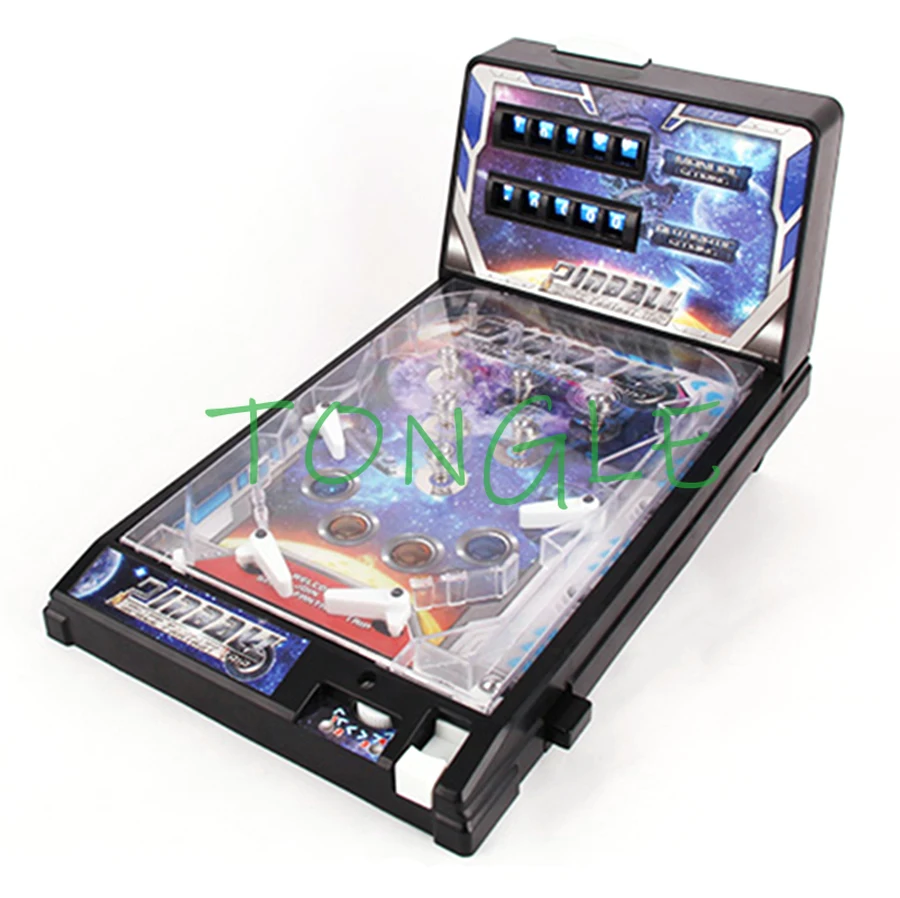 LED MINI Arcade Pinball Machine Cabinet Coin Operated Game Bartop ...