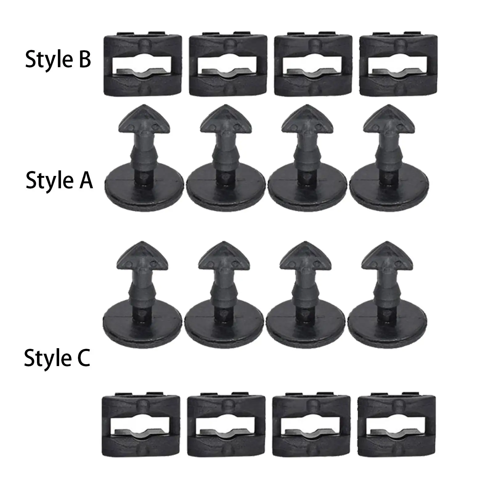 4x Rear Bumper Tow Cover Clips Eye Trim Fastener Turn Lock Clips ...